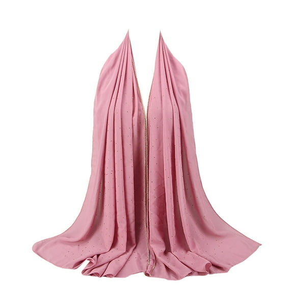 Elegant Women's Soft Chiffon Headscarf Lightweight Long Shawl Wrap ...