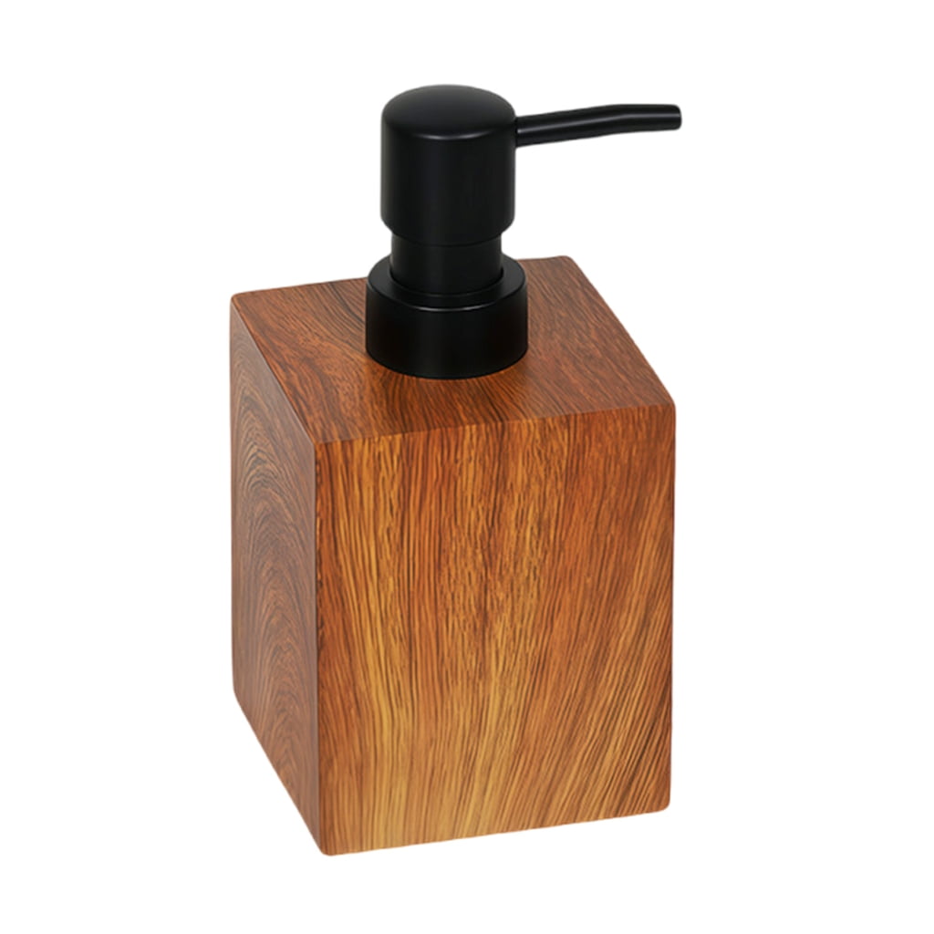 Elegant Wood Texture Resin Lotion Dispenser With Foam Pump For Shampoo ...
