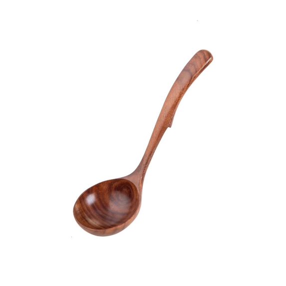 Elegant Wooden Soup Spoon With Hanging Feature Durable Finishes For Hot ...