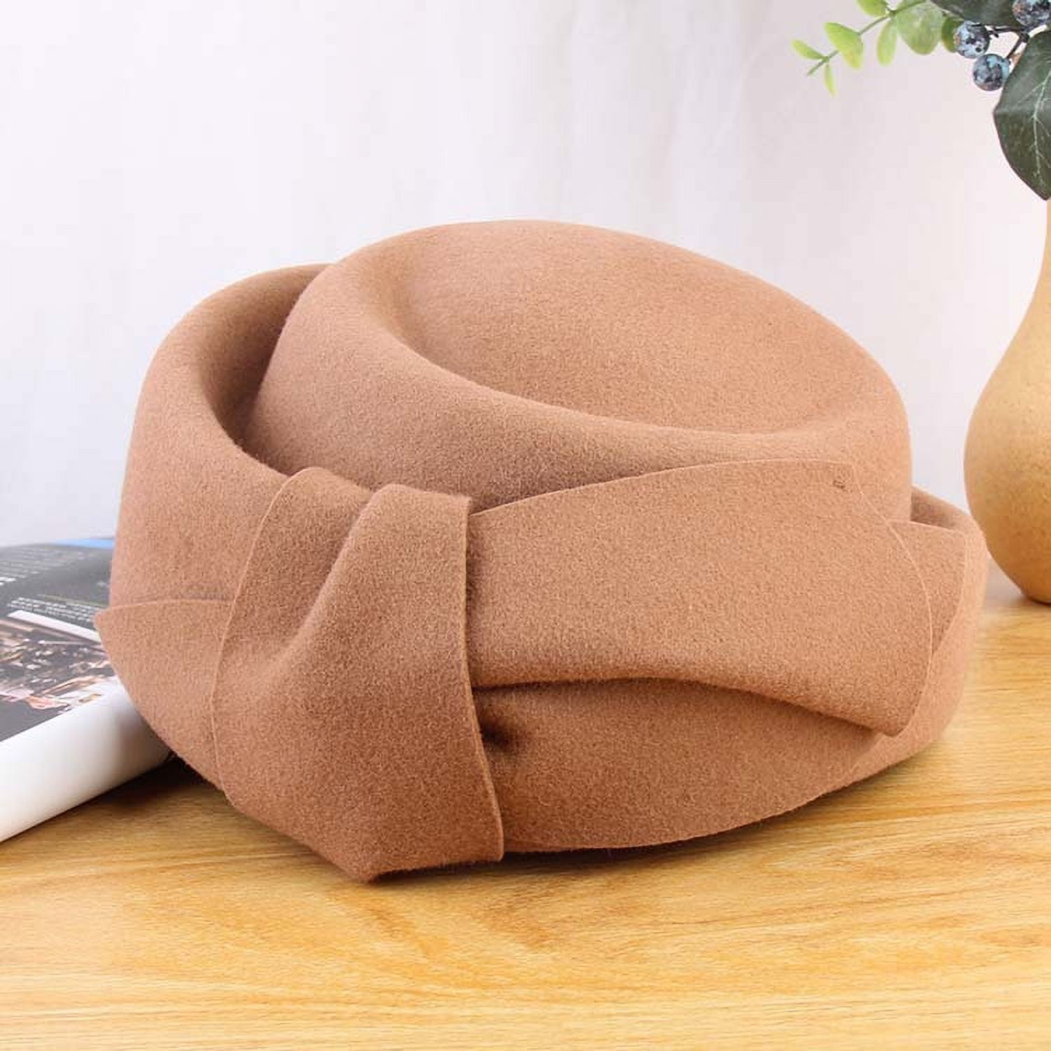Elegant Wool Fascinator Hat Women Fedoras Church Hats Ladies Wedding ...