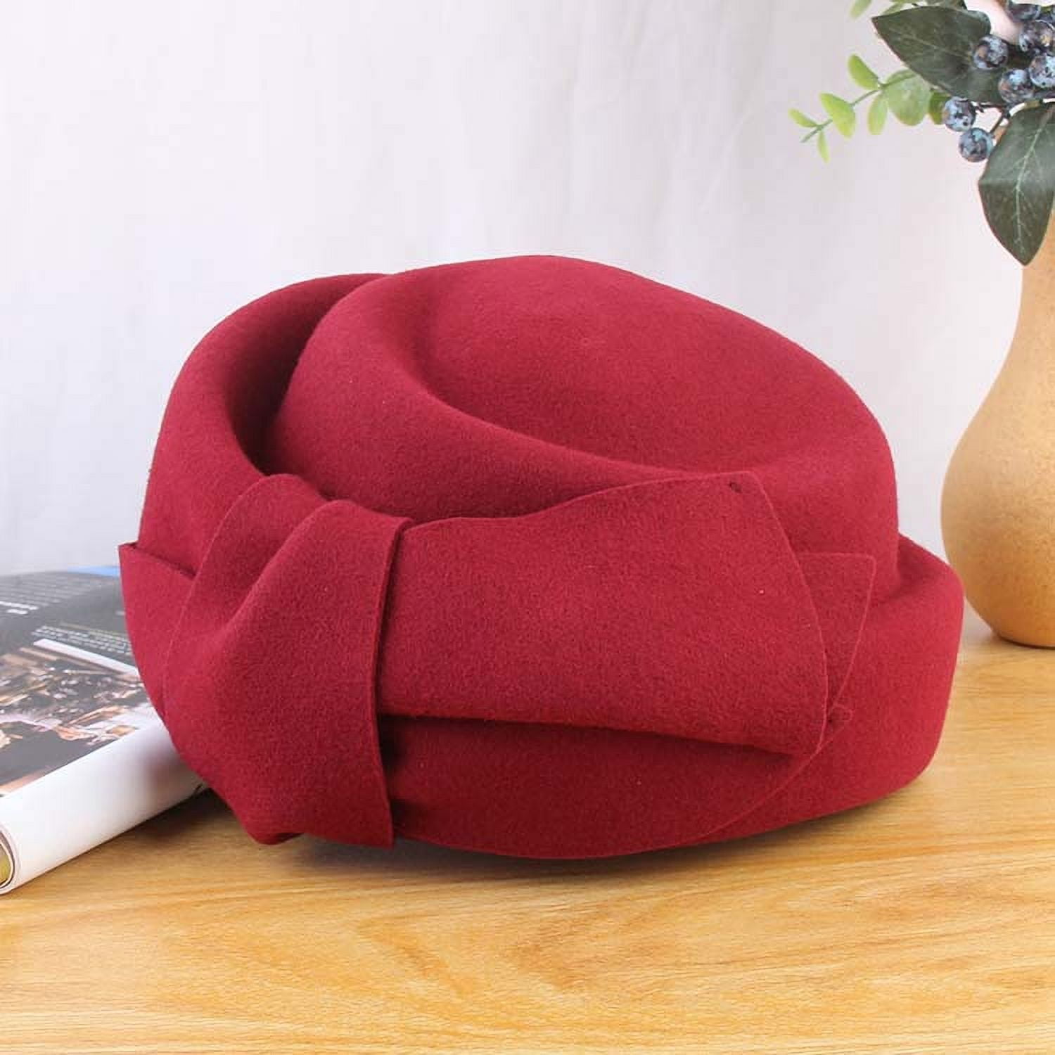 Elegant Wool Fascinator Hat Women Fedoras Church Hats Ladies Wedding ...