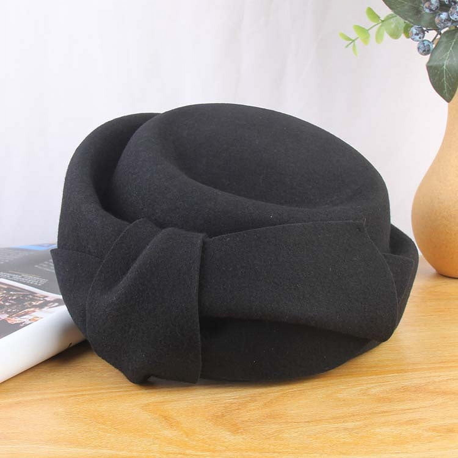 Elegant Wool Fascinator Hat Women Fedoras Church Hats Ladies Wedding ...