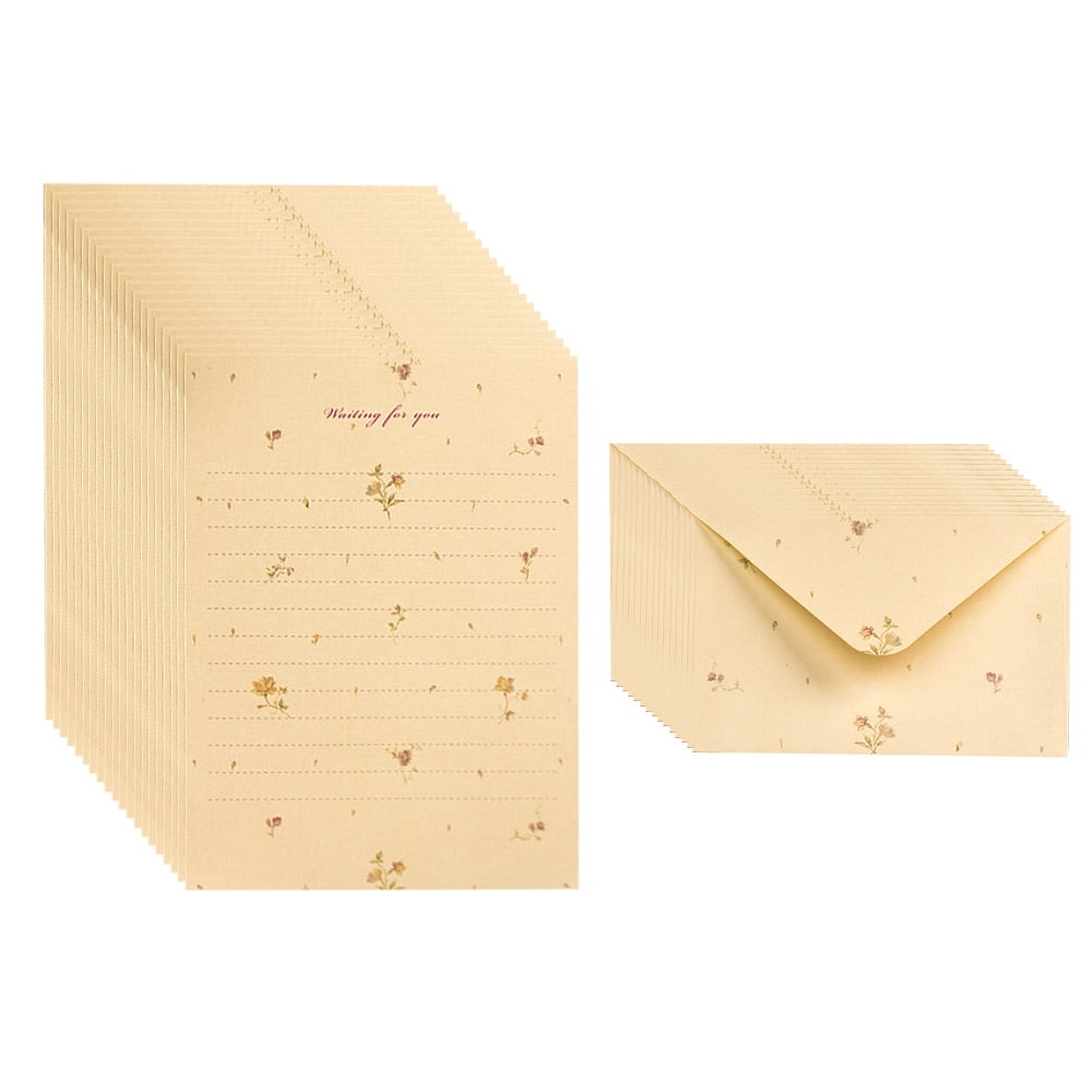 Elegant Writing Paper Set, Vintage Style Aged Letter Papers For Mailing ...