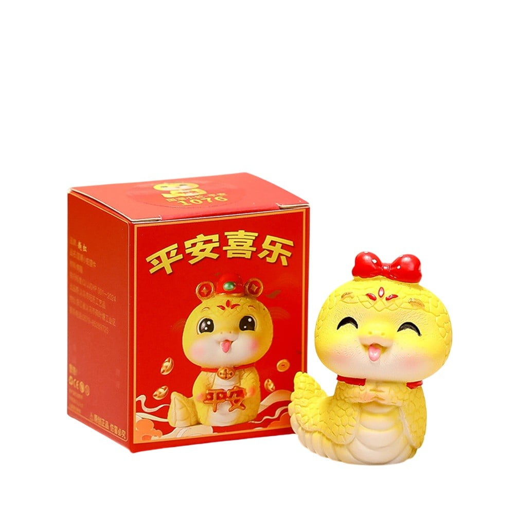 Elegant Year of the Snake Figurine,Symbolizing Good Luck & Abundance ...