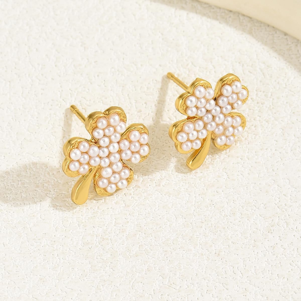 Elegant and Versatile Four-Leaf Clover Stud Earrings for Women ...