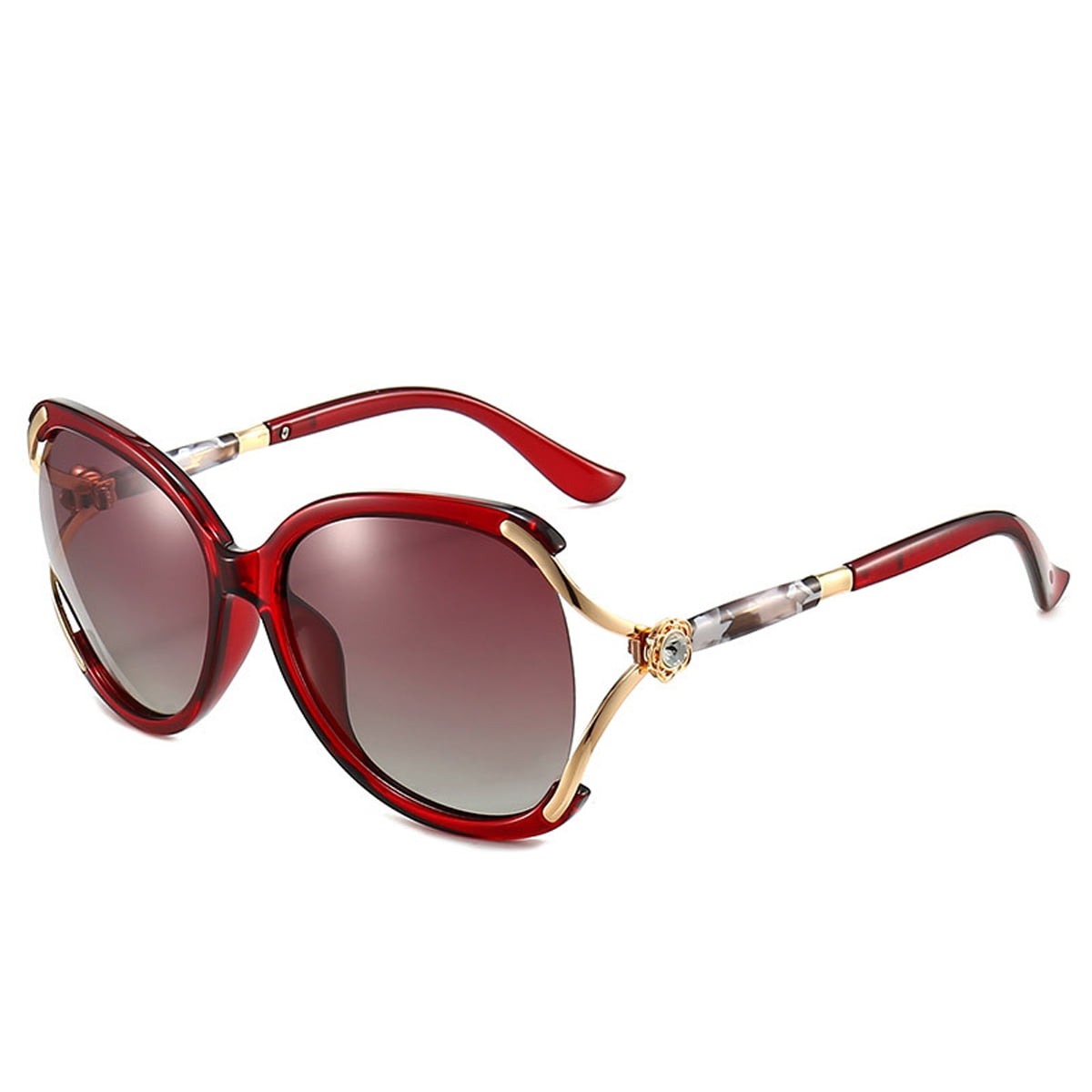 Elegant and stylish European and American sunglasses with large frame ...
