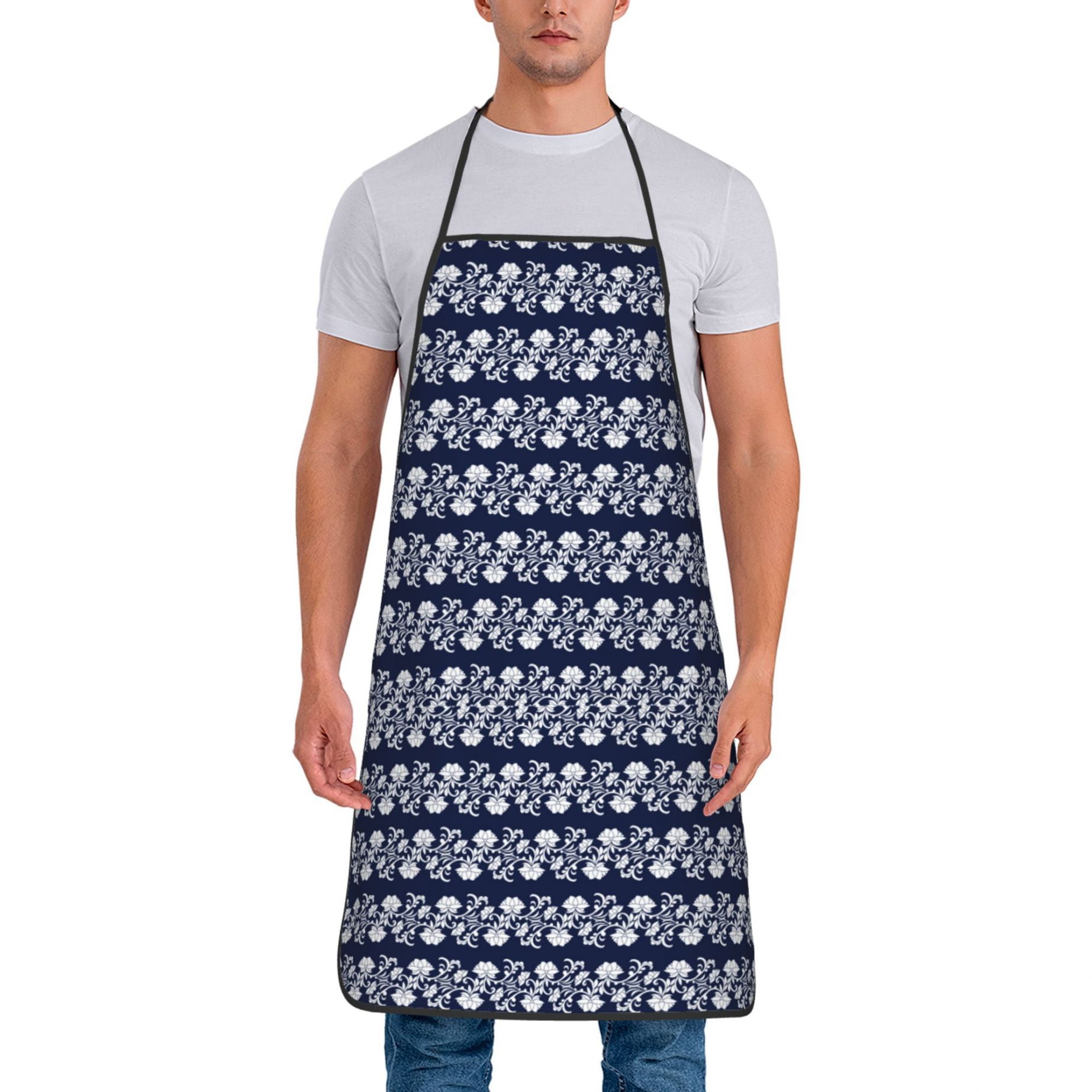 Elegant floral theme background (12) Aprons for Women Men Waterproof ...