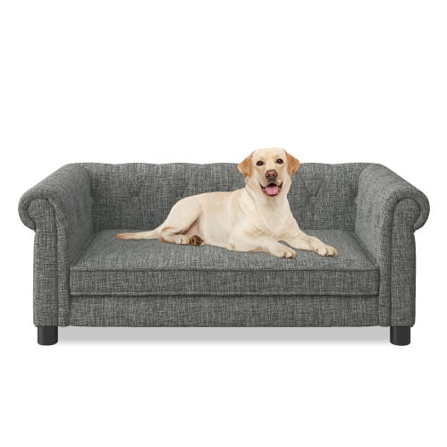 Elegant rectangular pet bed for small and medium-sized dogs, durable ...
