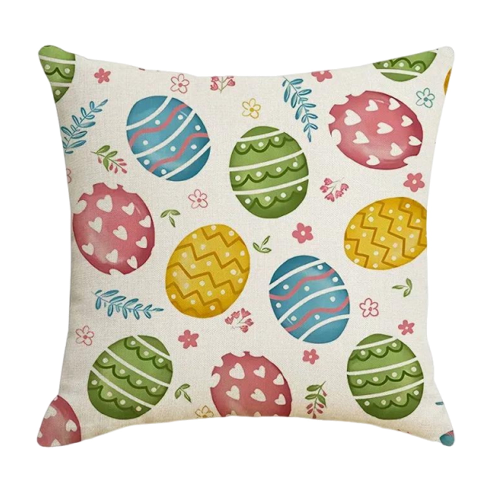 ElegantHaven Easter Collage Letter Pillow Covers - Colorful Floral ...
