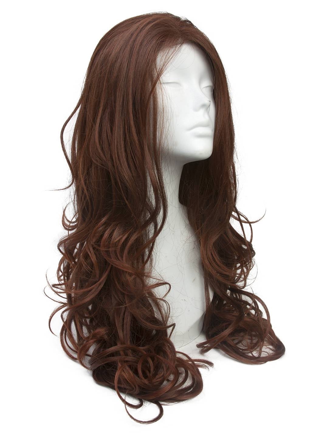 Elegante Womens Holiday Lace Front Red Wig - Walmart.com