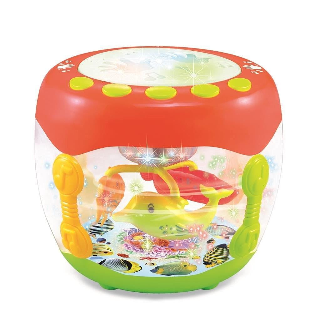 Elegantoss Flashing lights & Music Electronic Touch Drum Dynamic Lamp ...