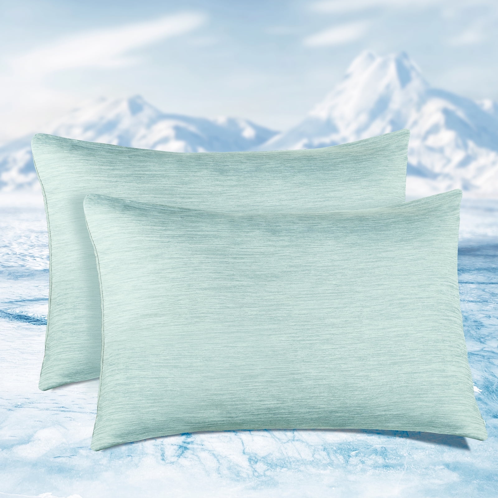 Elegear Cooling Pillowcases, Summer Pillowcase with Japanese Q-Max 0.55 ...