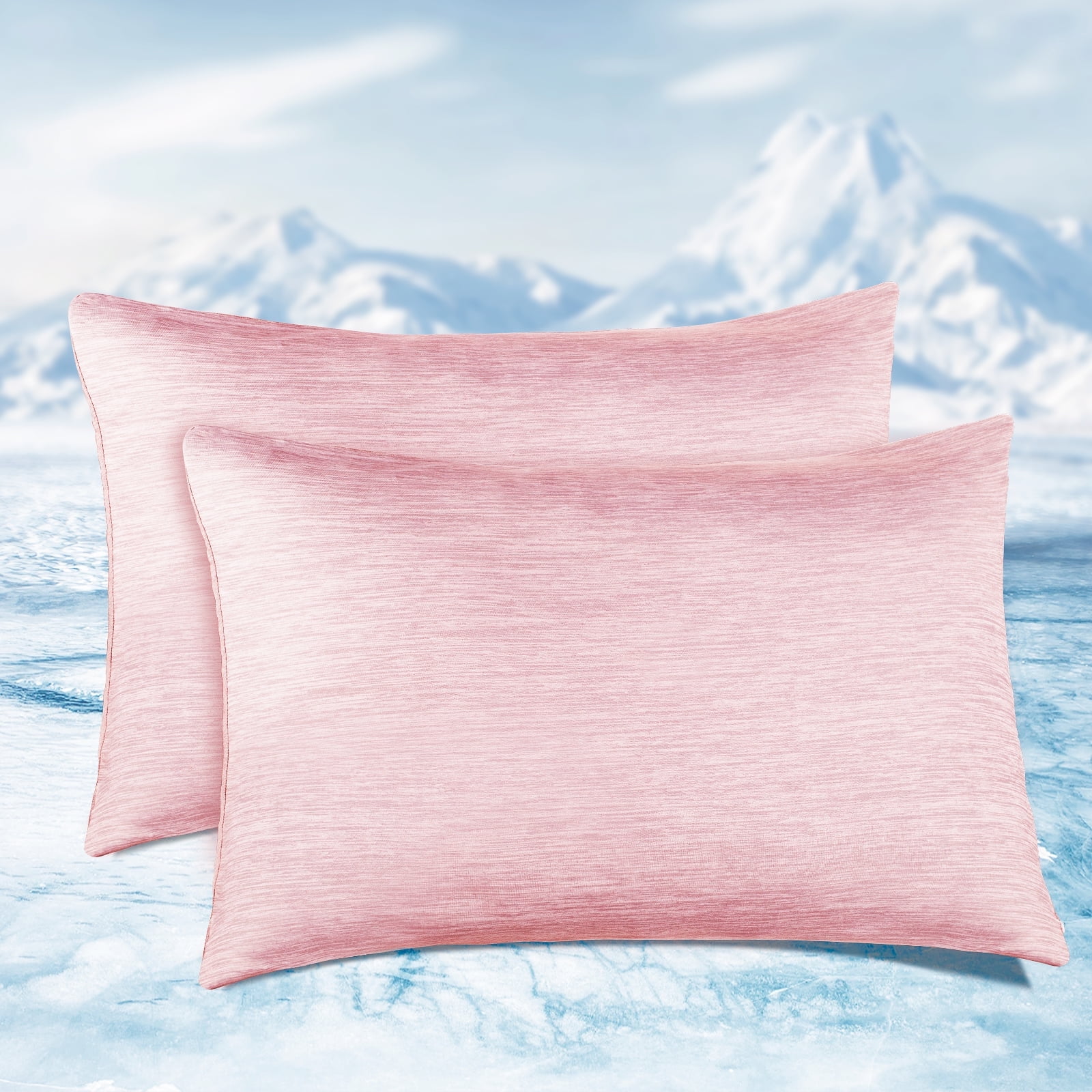 Elegear 2 Pack Cooling Pillowcases, Arc-Chill Fiber, Breathable, Soft ...
