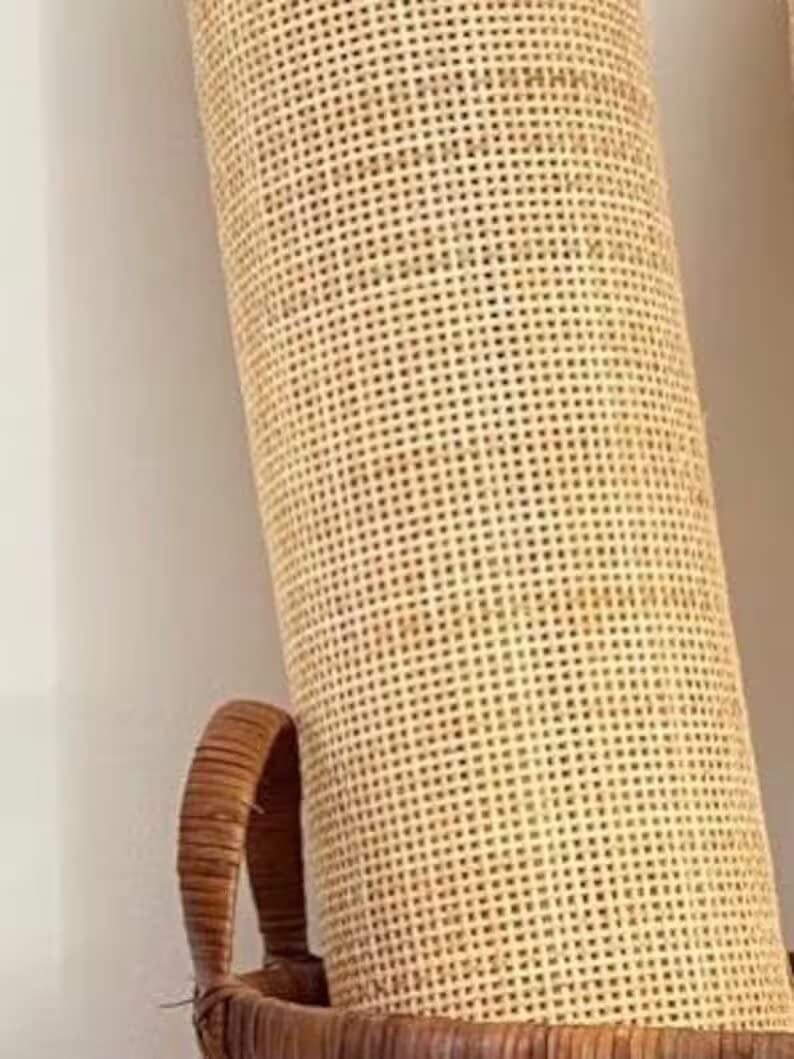 Elegent Home 18 inch x 5 feet Rattan Cane mesh roll Webbing Sqare ...