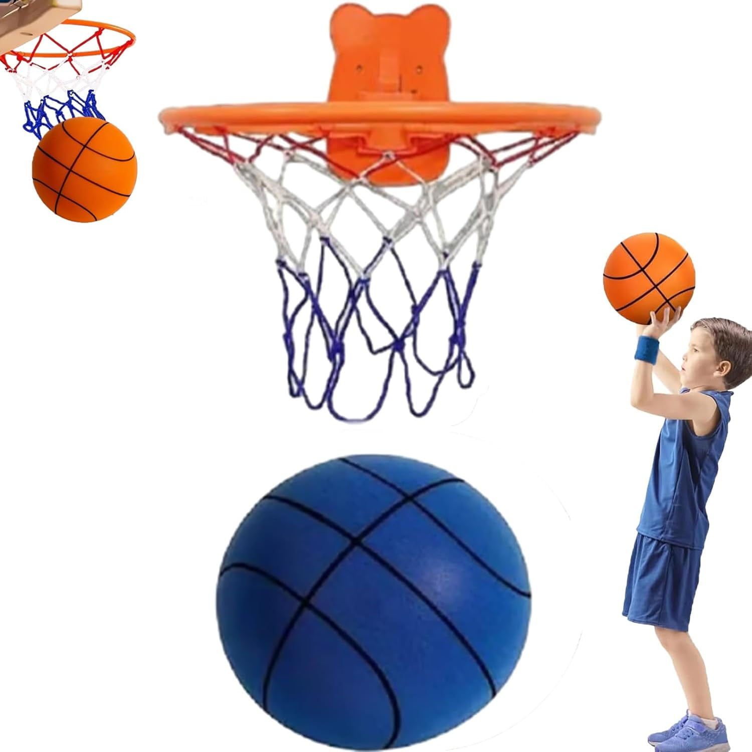 Elegranitl Silent Basketball and Hoop Set, 2 Counts/Set Including 1 ...