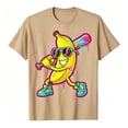 Elegyee Boys Summer Cute T Shirt Casual Cartoon Banana Print Round Neck ...