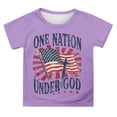 Elegyee Girls Independence Day T-Shirt Graphic Short Sleeve Celebration ...