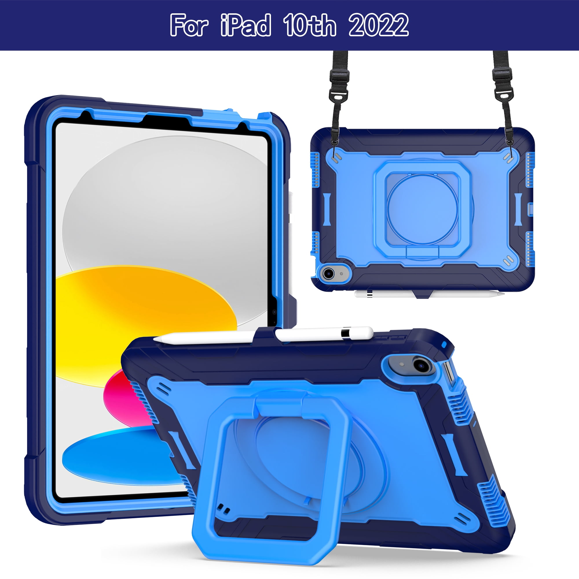 Elehold Kids Rugged Table Case for iPad 11th(A16) 2025/10th Generation ...