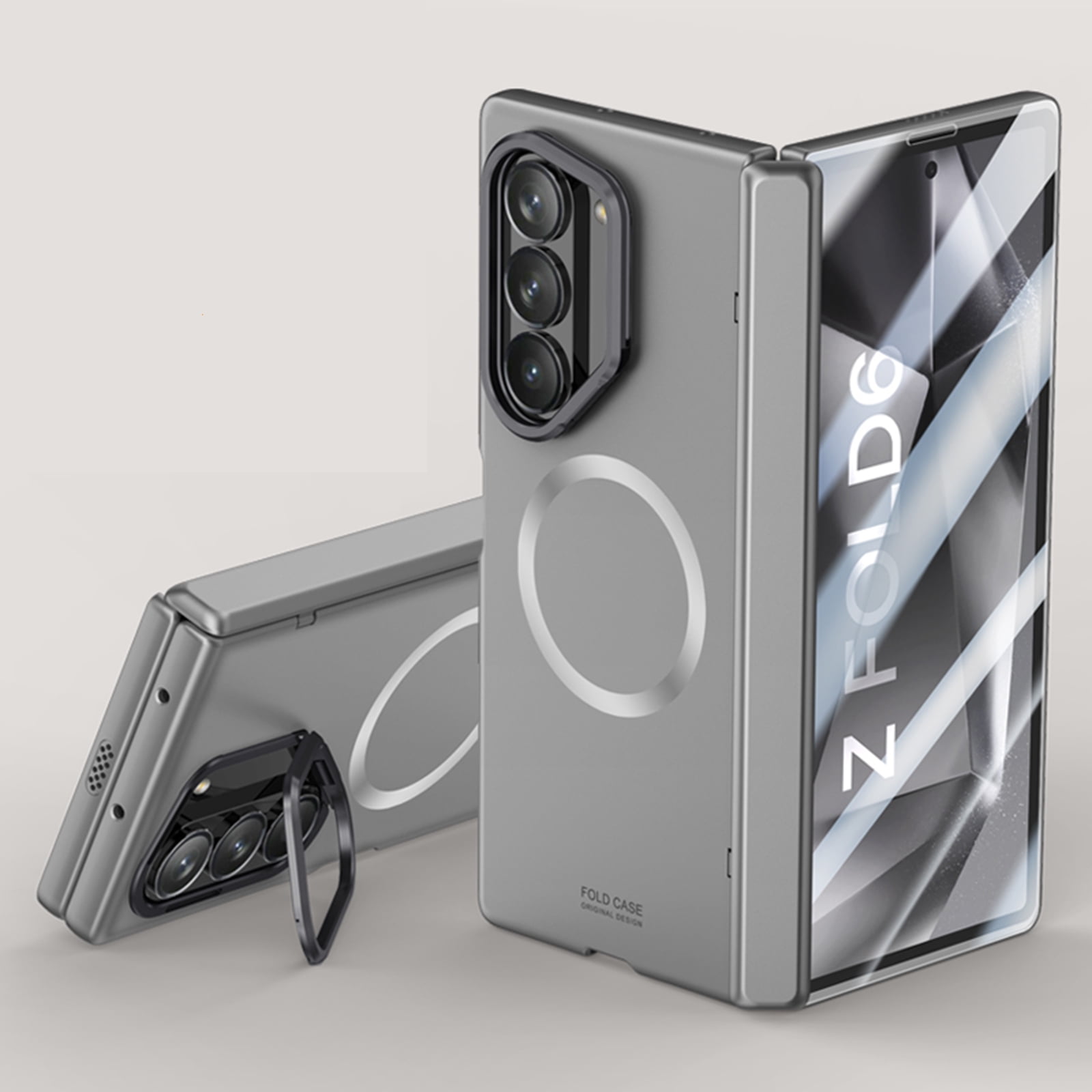 Elehold Magnetic for Samsung Galaxy Z Fold 6 Case with Hinge Protection ...