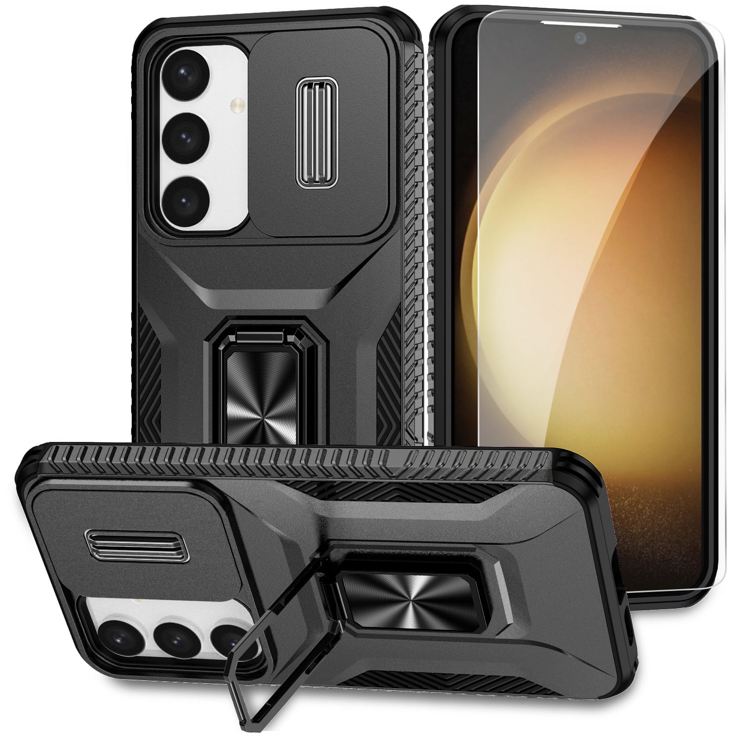 Elehold for Samsung Galaxy A35 Case with Sliding Camera Lens Cover ...