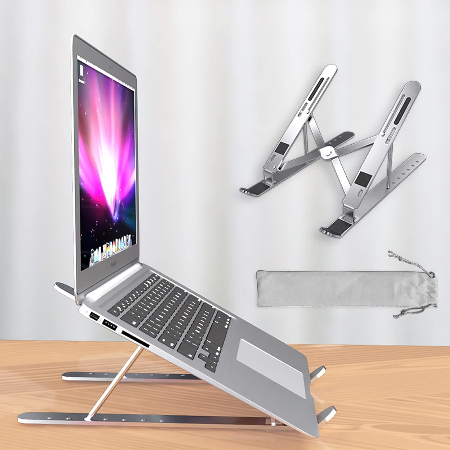 Elejolie Ergonomic Laptop Stand for Desk,Adjustable Laptops Stand ...