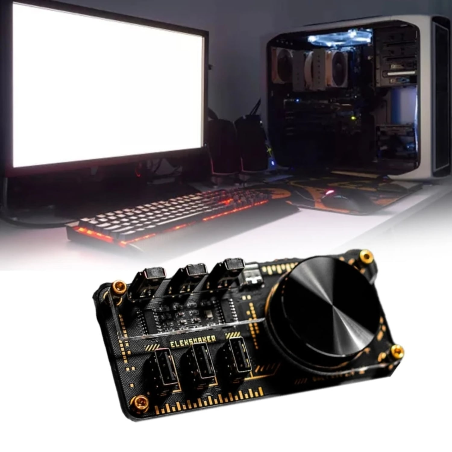 EleksMaker Multi-Functional USB Hub with Adjustable Volume Control and ...