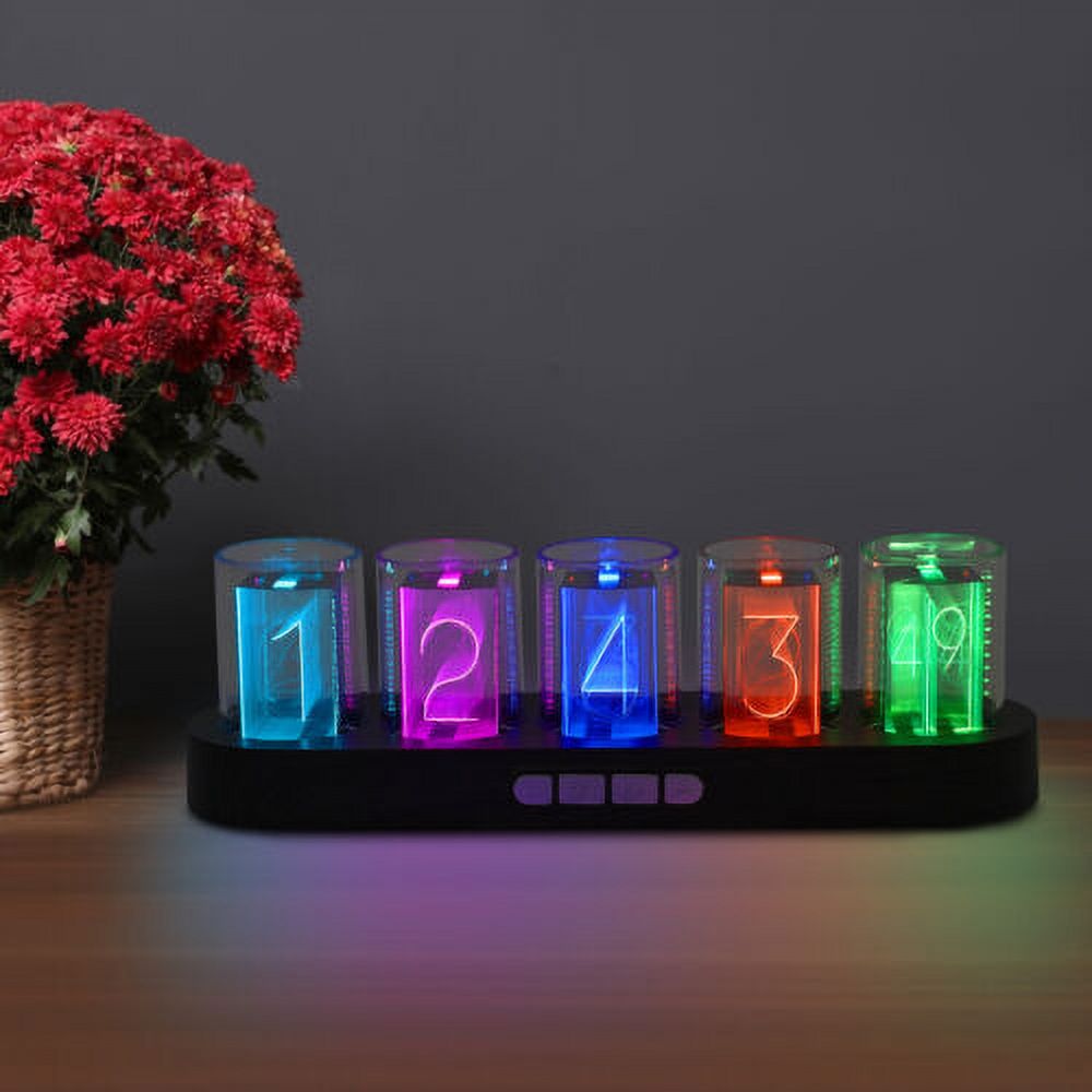 EleksTube RGB Nixie Tube Clock Glow Customized Dial Styles Display ...