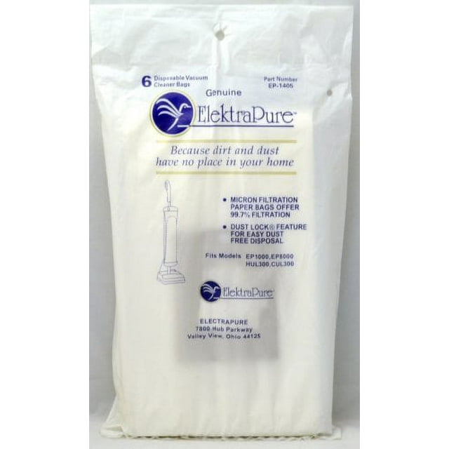 Elektra Pure Vacuum Cleaner Bags - Walmart.com