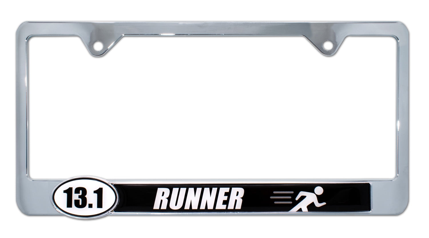 Elektroplate 13.1 Half Marathon Runner Shiny Silver Metal License Plate ...
