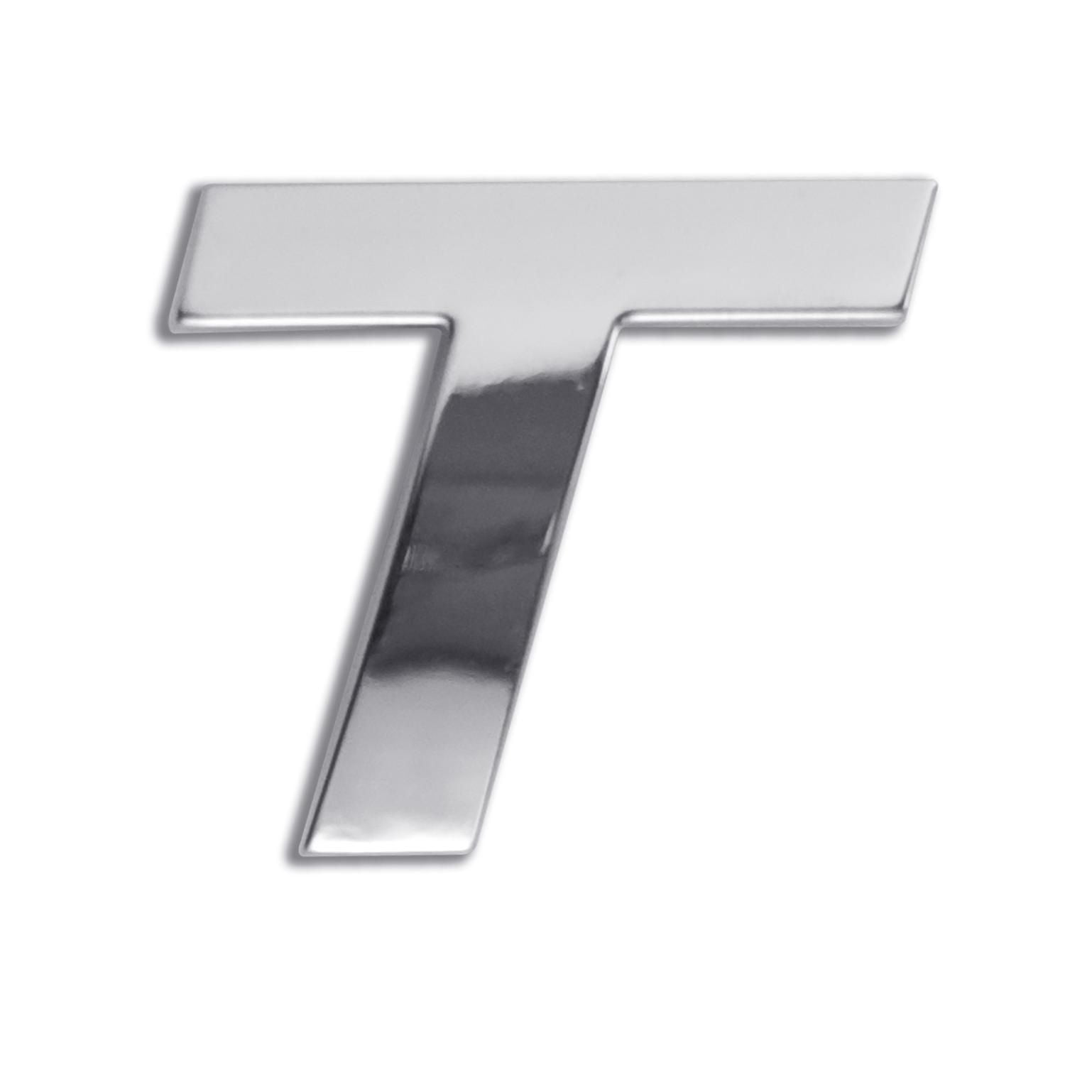 Elektroplate 3D Custom Chrome Emblem, T Symbol, Letter T Emblem ...
