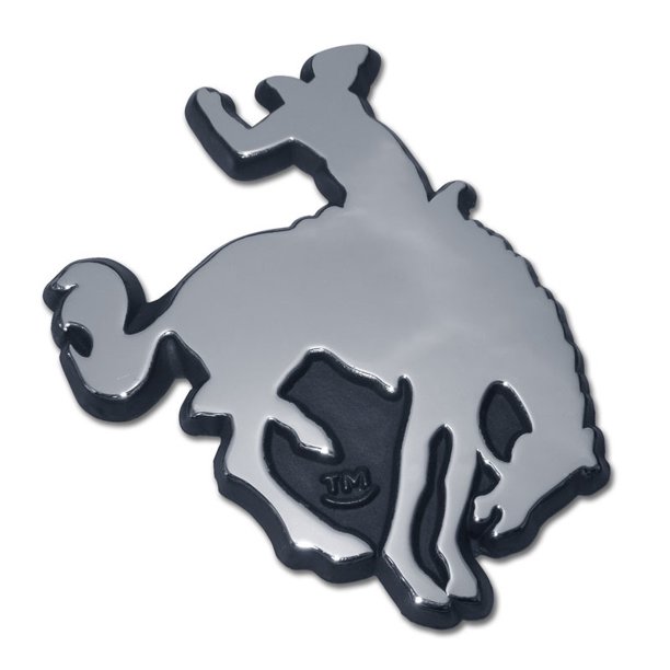 Elektroplate Bronco Horse Shiny Chrome All Metal Automotive Emblem ...