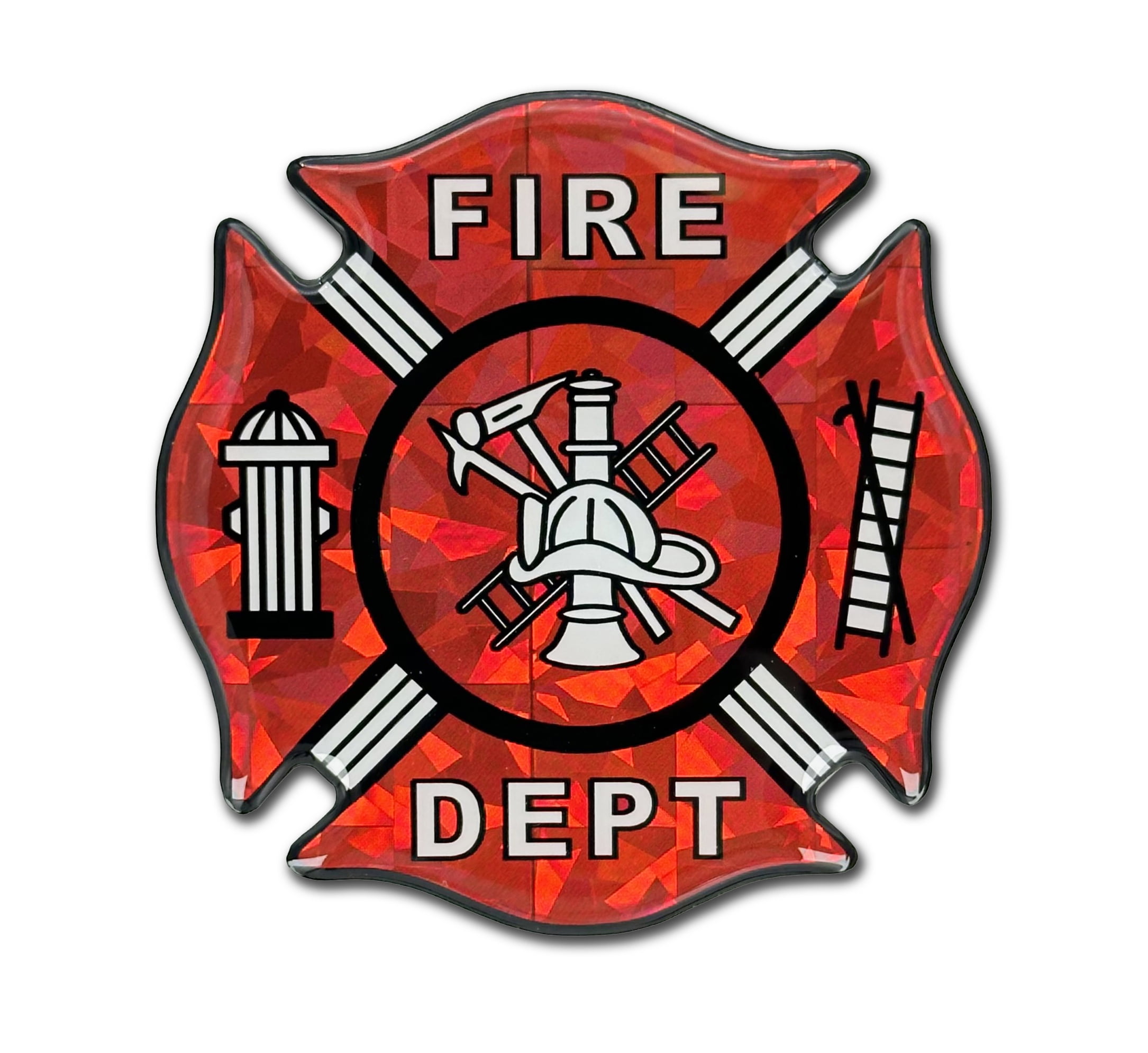 Elektroplate Firefighter Automotive Decal 3” x 3” | Premium All-Weather ...