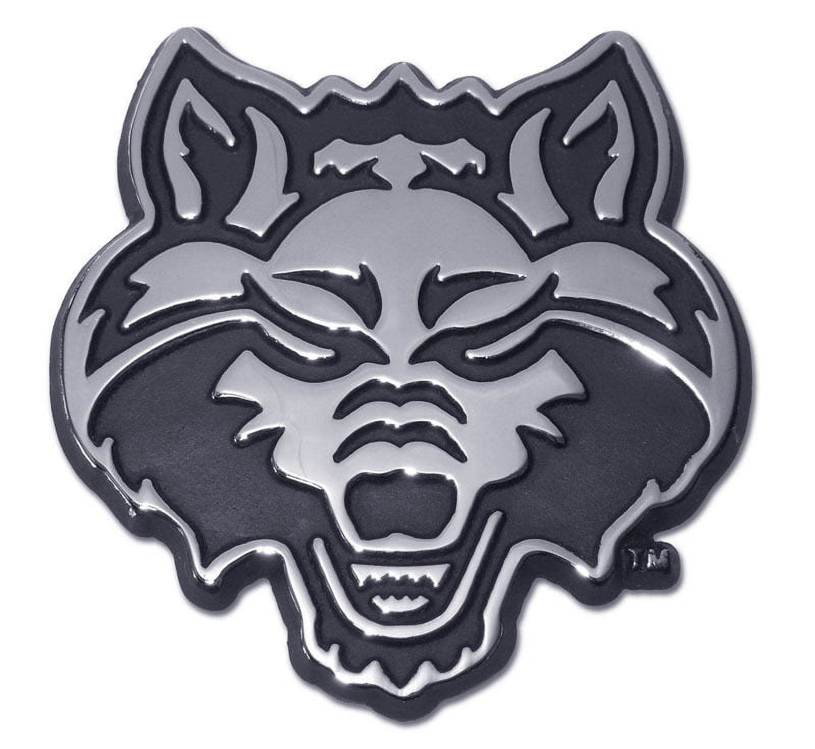 Elektroplate Officially Licensed Arkansas State Red Wolf Chrome Metal ...