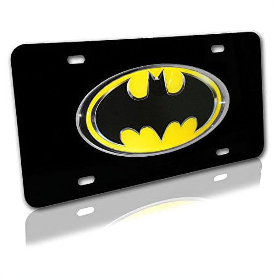 Elektroplate Officially Licensed Batman Black and Yellow Black Metal ...