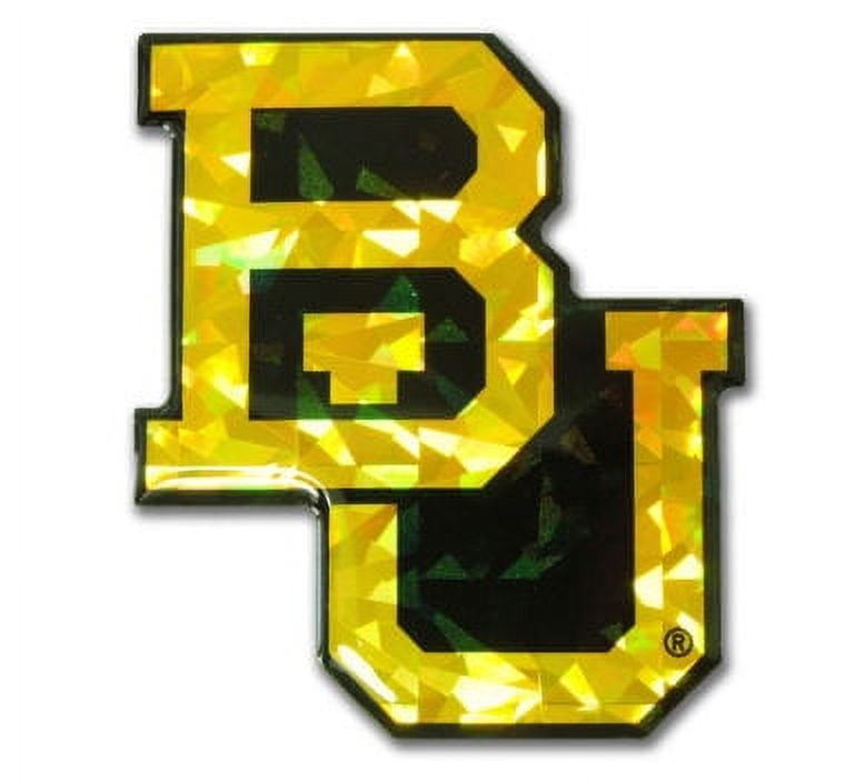 Elektroplate Officially Licensed Baylor University Yellow 3D Reflective ...