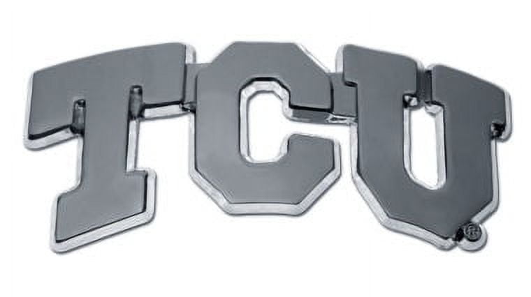Elektroplate Officially Licensed TCU All Metal Shiny Silver Chrome Auto ...