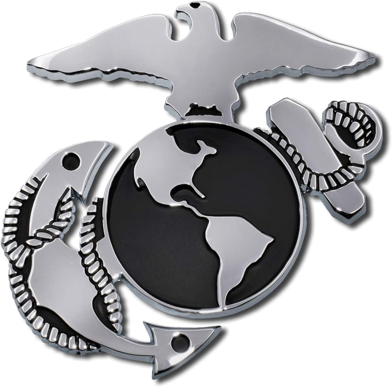 Elektroplate Officially Licensed U.S Marines Corps Anchor Shiny Chrome ...