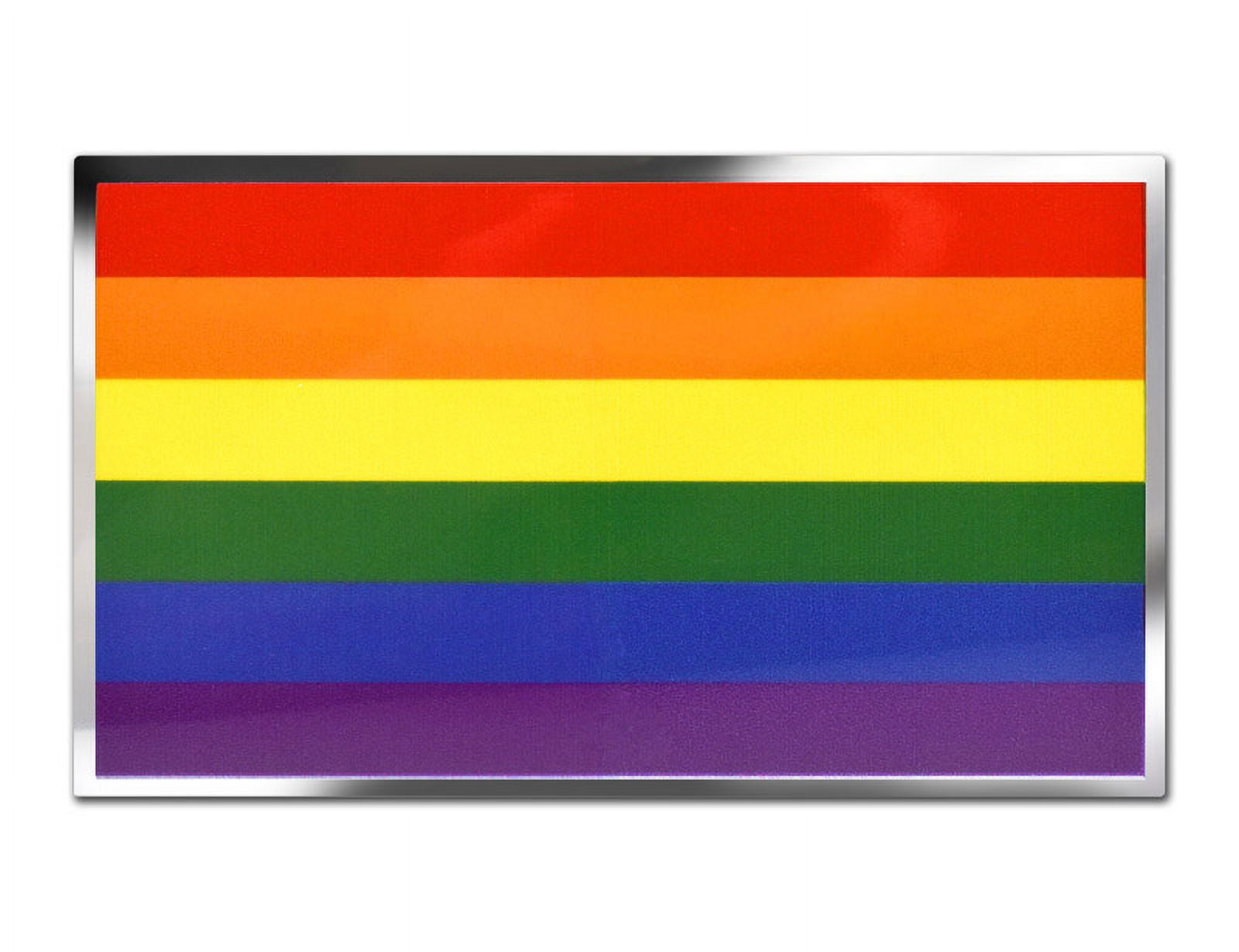 Elektroplate Rainbow Rides Premium LGBTQ Flag Premium Decal - Walmart.com