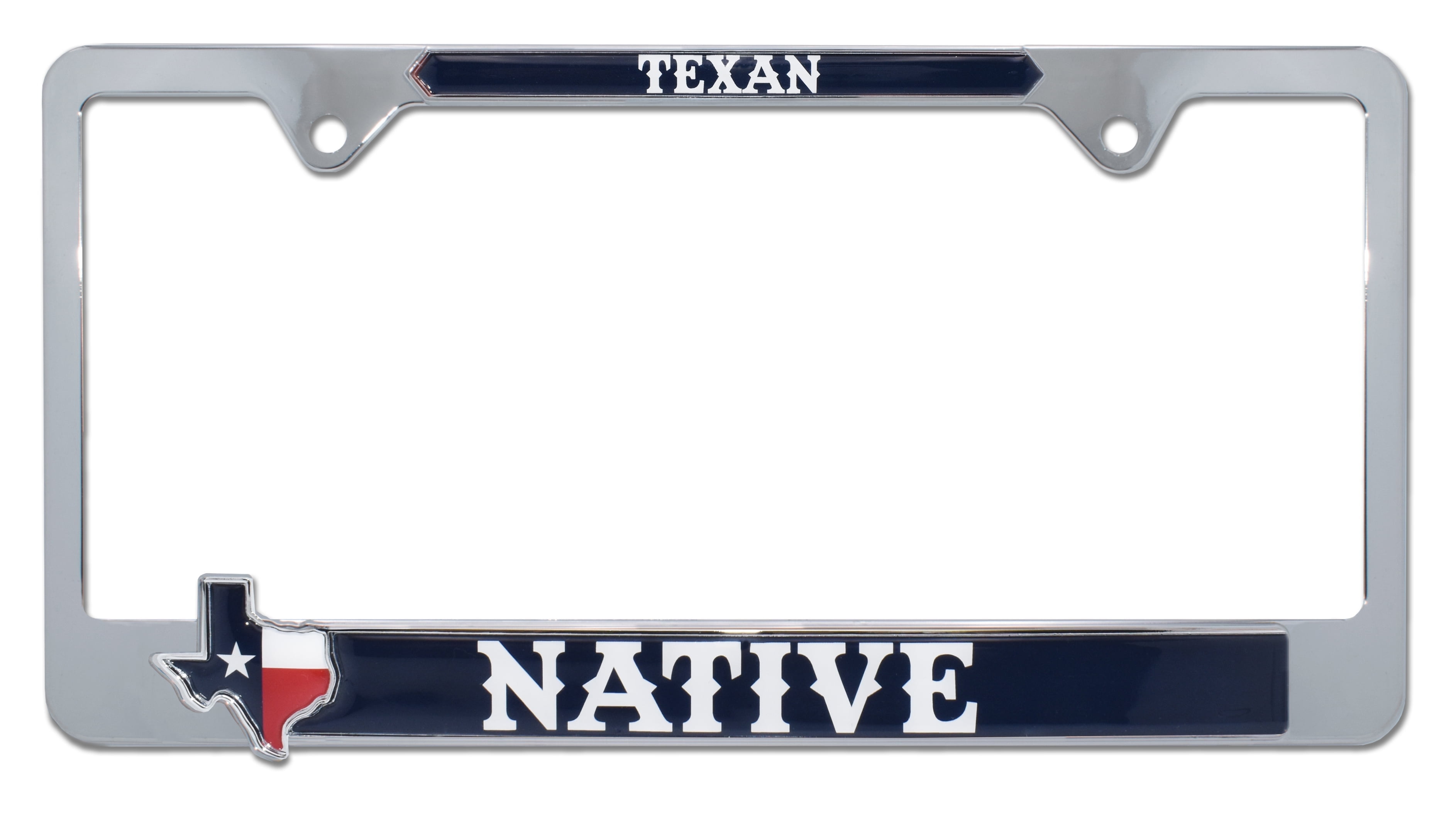 Elektroplate "Texan Native" Texas Flag Chrome-Plated All-Metal Standard ...