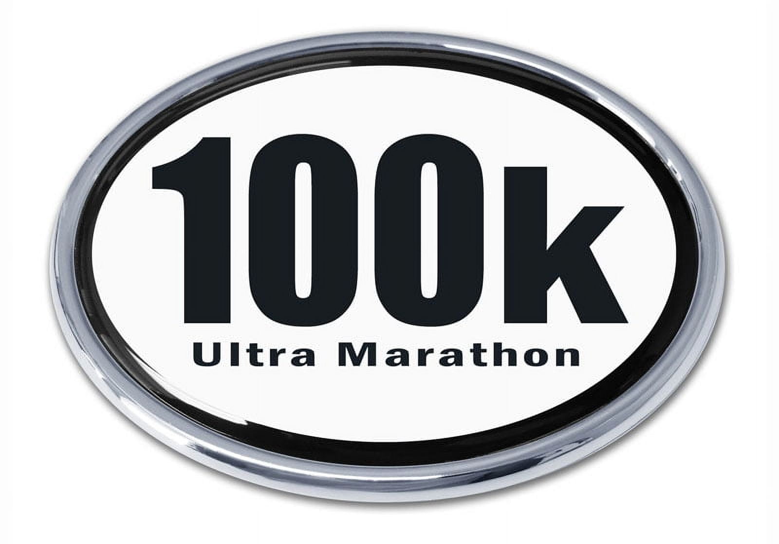 Elektroplate Ultra Marathon 100K Black and White Oval Metal Chrome ...