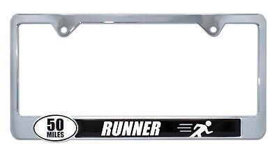 Ultra Marathon 50 Miles Runner License Plate Frame - Walmart.com