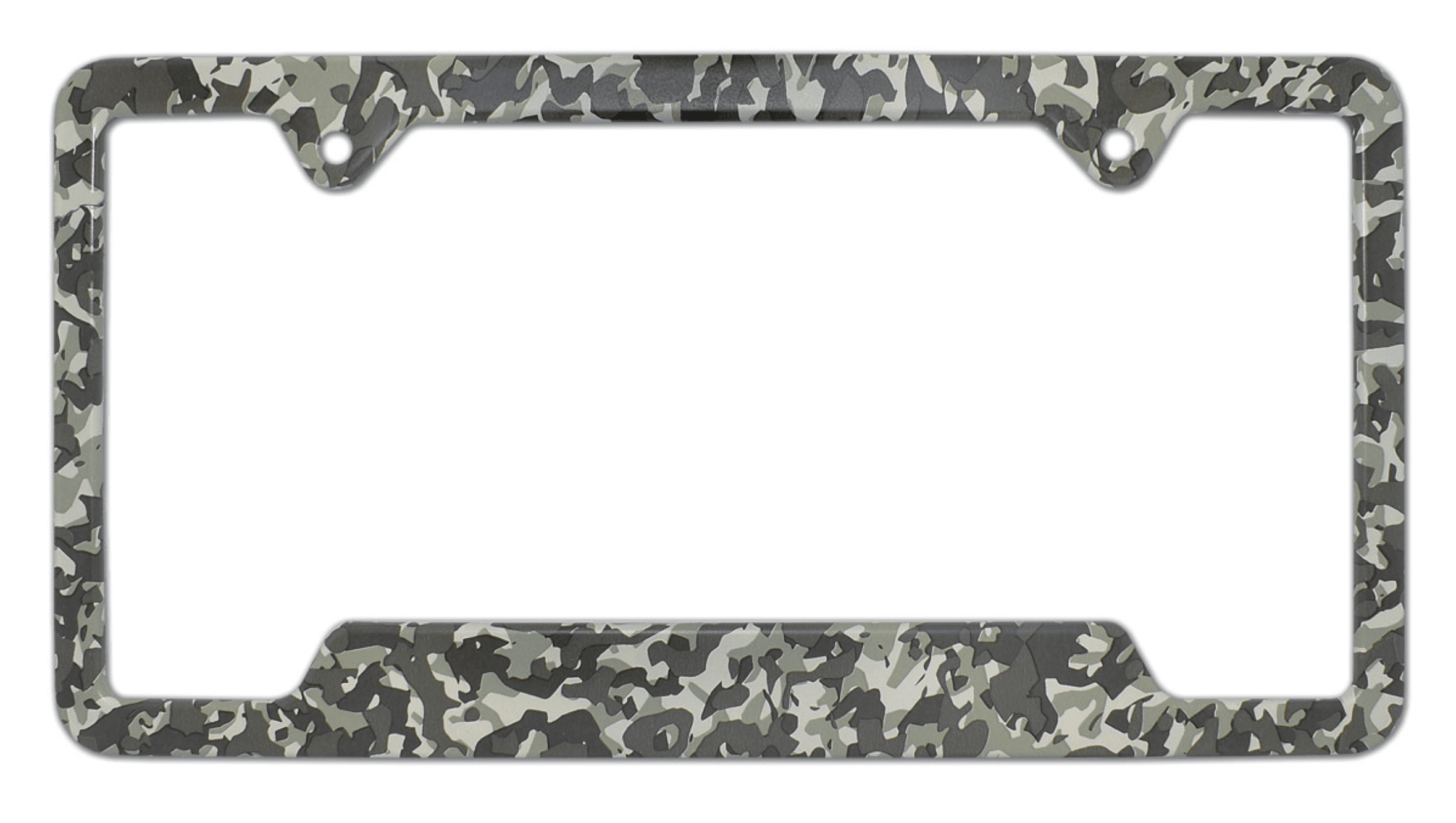 Elektroplate – Urban Camo All-Metal Open Corners License Plate Frame ...