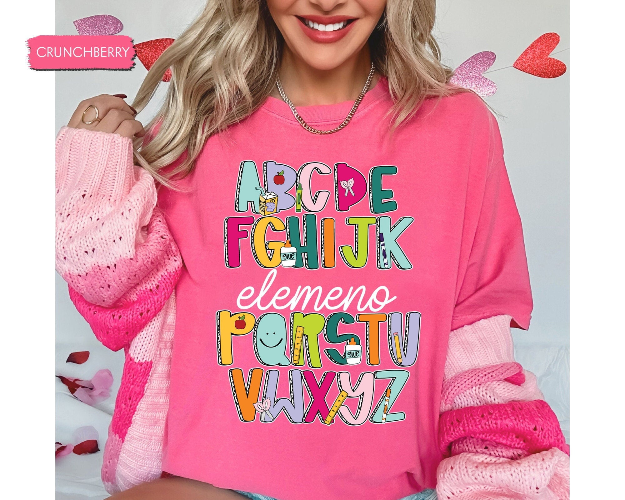 Elemeno Alphabet Teacher Shirt, Funny Alphabet Teacher Tshirt, Back To ...