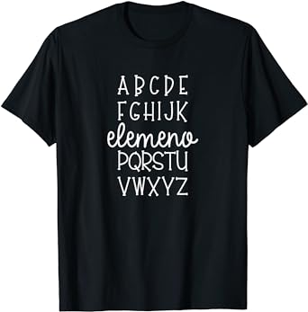 Elemeno (LMNO) Alphabet Tee Shirt TShirt Teacher Gift - Walmart.com