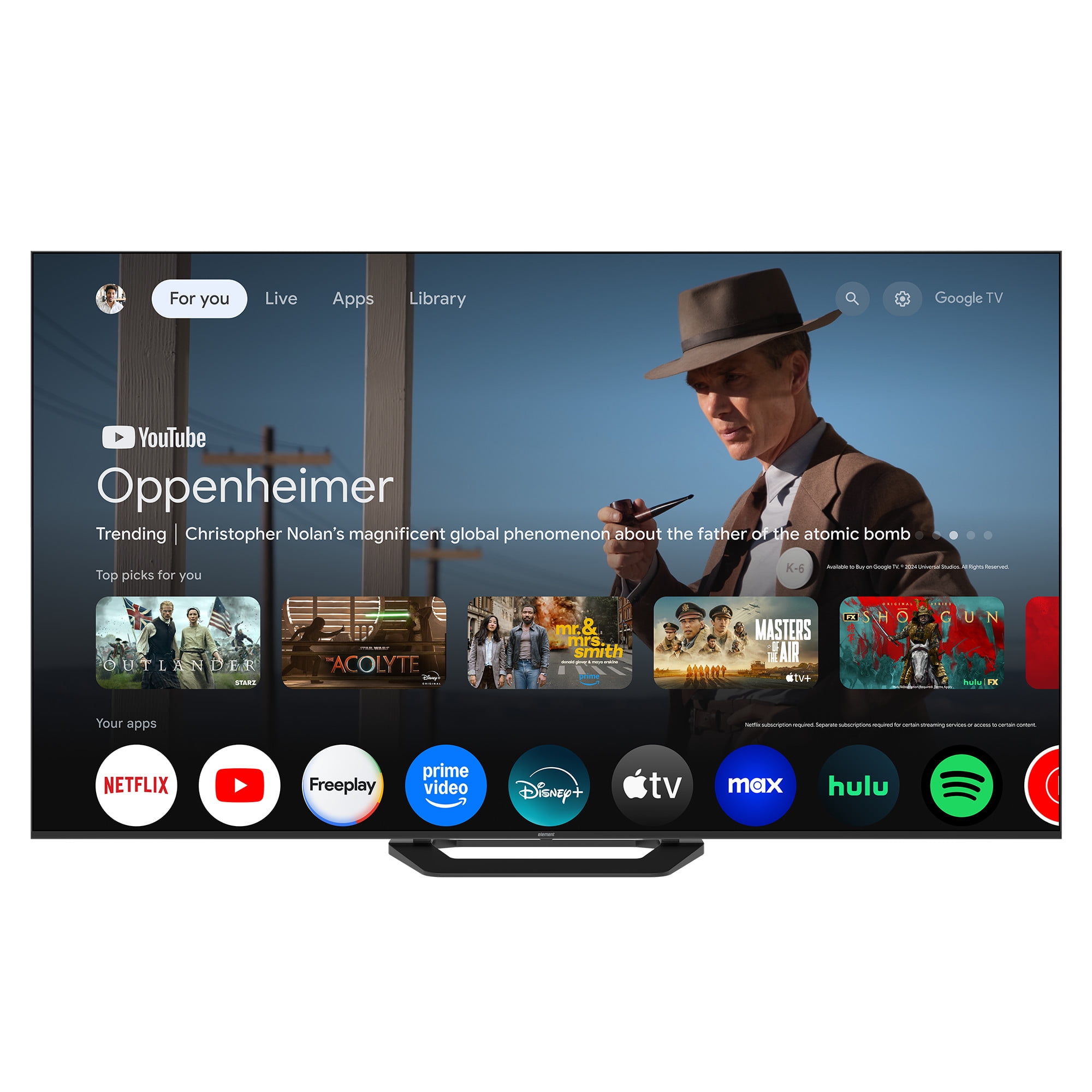 Element 100" Mini-LED QLED 4K UHD HDR 144Hz Smart Google TV (EMQ600AE100G) - Walmart.com