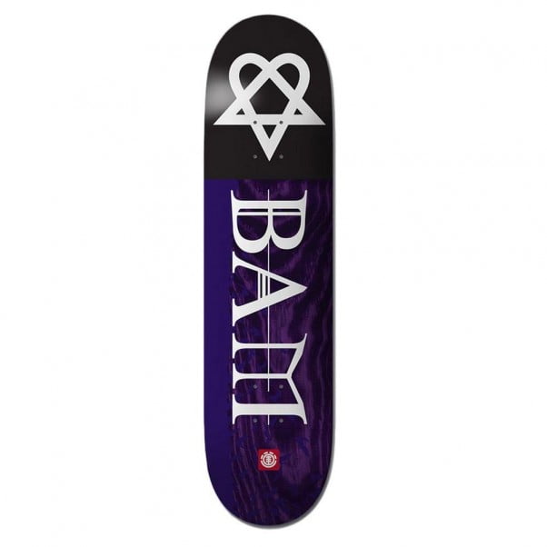 Element Bam Standard Heartagram Deck, Purple Black, 8.25, 100% Canadian ...