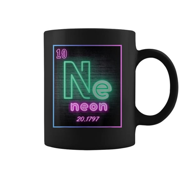 Element Chemistry Periodic Table Scientists Neon Ne Teacher Coffee Mugs ...