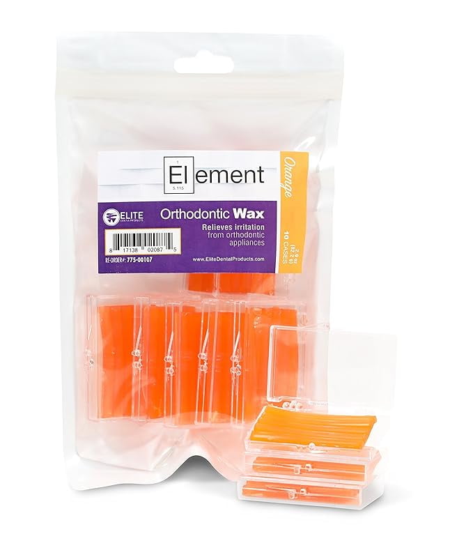 Element Dental Orthodontic Wax - Premium Orthodontic Wax Strips, Storage Case Included, Food ...