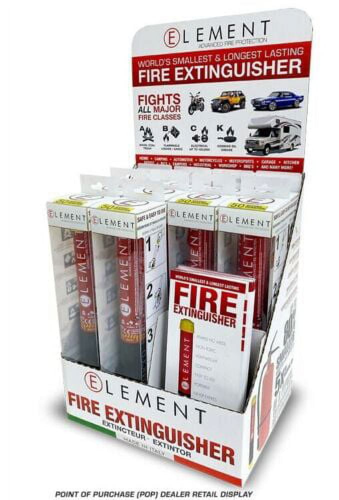 Element ELE-10PAK E50 POP 10-Pack of Fire Extinguishers with Counter ...