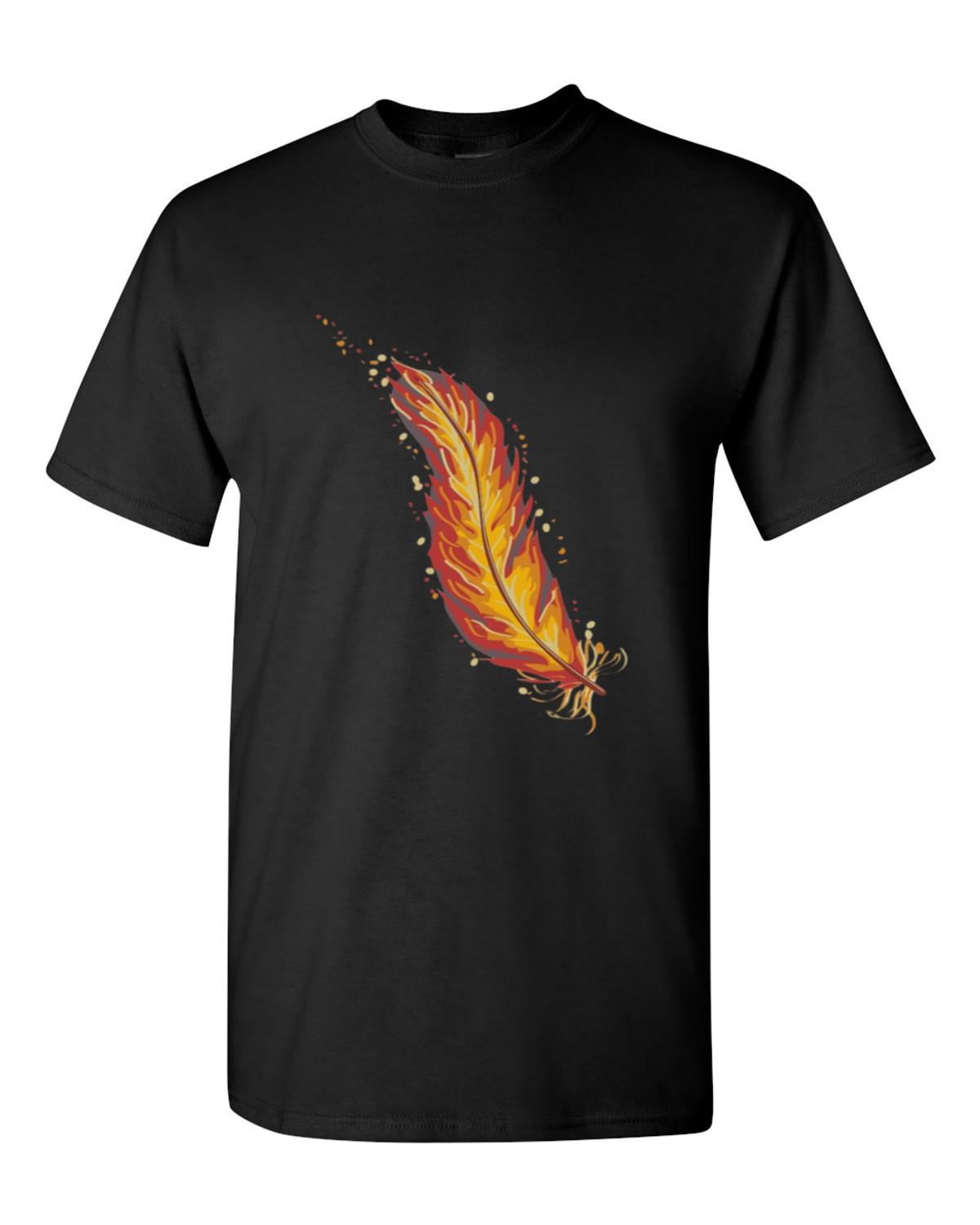 Element Feather Abstract Nature-Inspired Bird Light Art T-Shirt, for ...